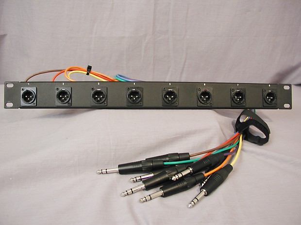 GEPCO 8 channel TRS to XLR male Rack Panel | Reverb