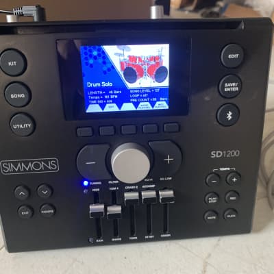 Simmons Sd1200 module, electric drum module with wire harness | Reverb