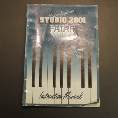Fatar Studio 2001 Instruction Manual [Three Wave Music] | Reverb