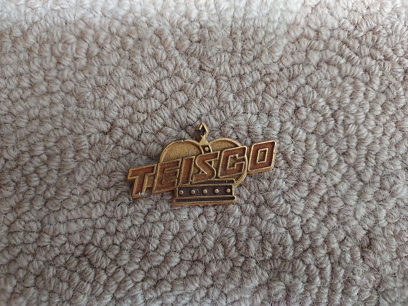 Vintage 1960's Teisco Guitar Headstock Logo Badge! Rare, | Reverb