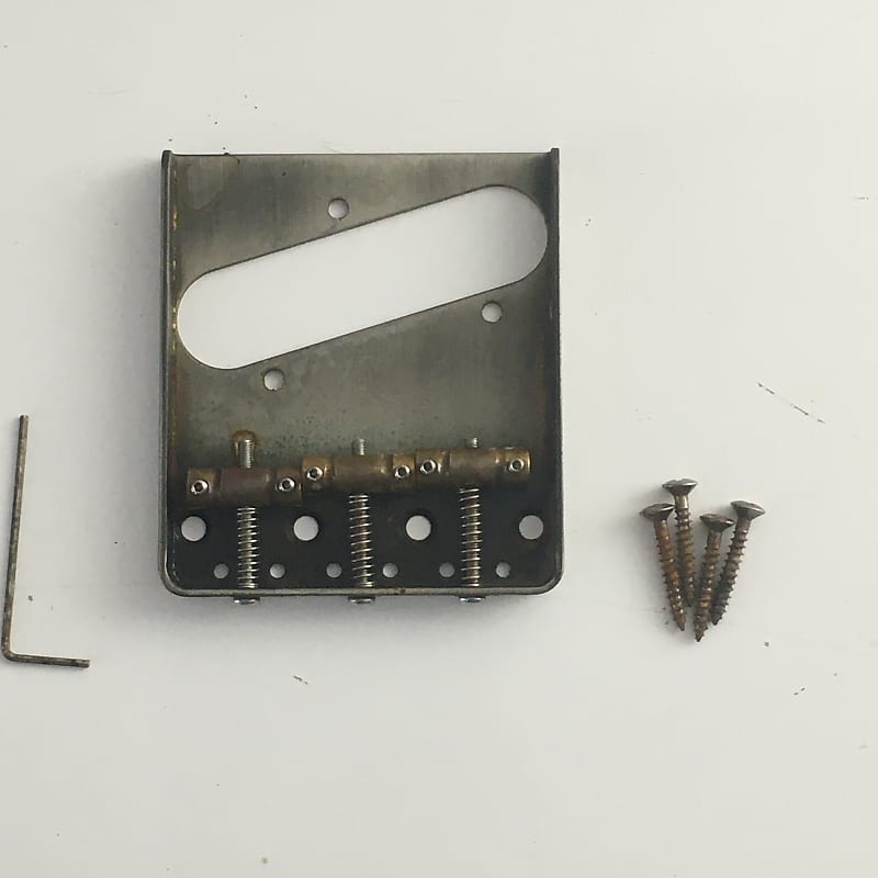 Luthier Parts Relic Lefty Tele Ashtray Bridge 2022 Heavy | Reverb