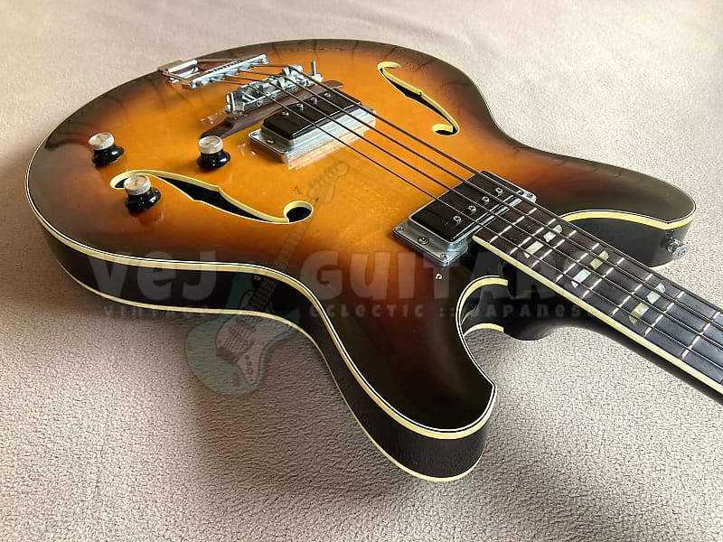 YAMAHA SA-70 Vintage semi-acoustic bass - Japan 1968-73 | Reverb