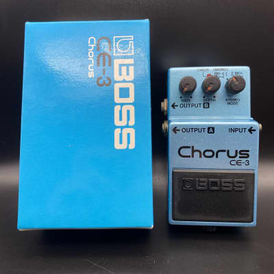 Boss CE-3 Chorus (Black Label) 1982 - 1984 - Blue - Original | Reverb