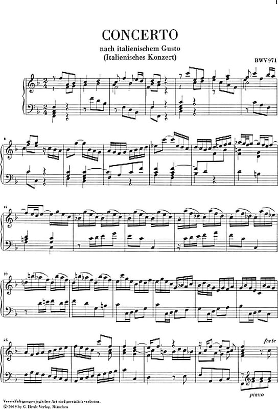 Italian Concerto BWV 971 | Reverb