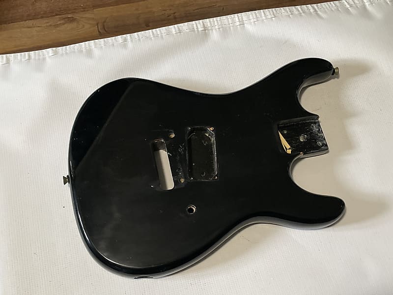 1980's Korean Kramer Striker 100st Black Single Pickup Guitar | Reverb