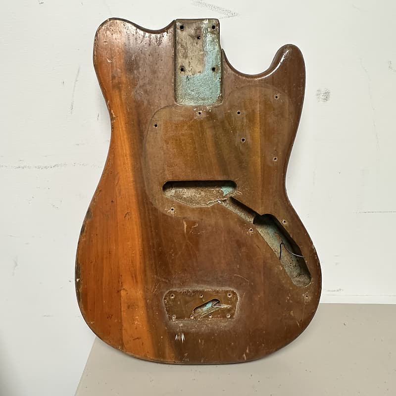 1971 Fender Musicmaster Bass Body Refin Modded Vintage USA | Reverb