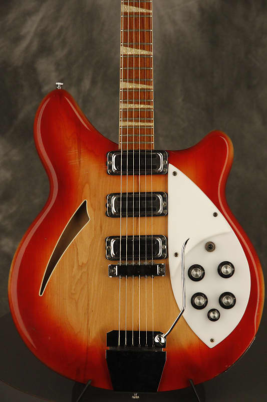 1967 Rickenbacker 375 FIREGLO crushed pearl inlay + | Reverb