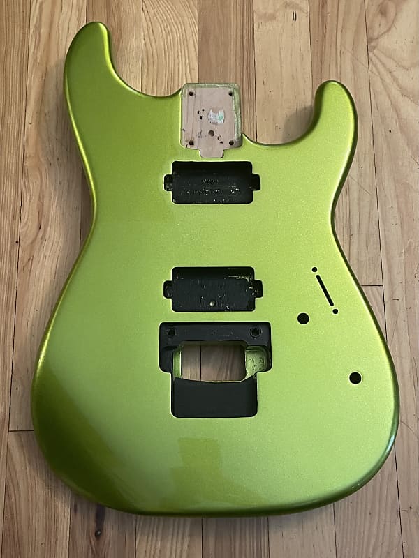 SOLD Charvel MIM 2022 San Dimas Body Lime Green Metallic | Reverb