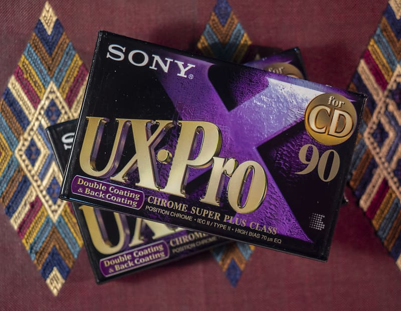 Lot of 2 SONY UX-Pro C90 audio cassettes - sealed | Reverb