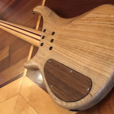 Warmoth USA Gecko 5 String Natural Active Bass Guitar w/ | Reverb