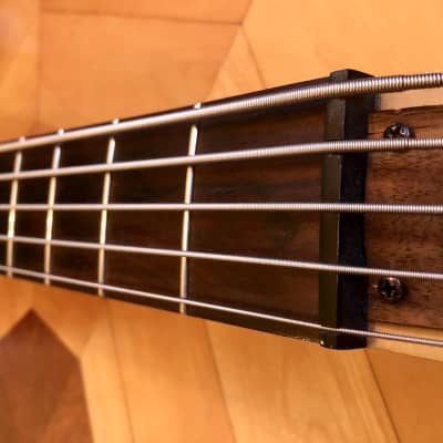 Warmoth USA Gecko 5 String Natural Active Bass Guitar w/ | Reverb