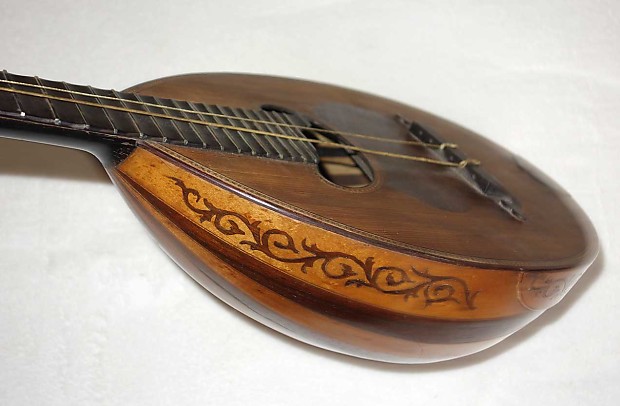 Antique 1884 Enrico Rocca Mandora / Mandolin from Genoa, | Reverb