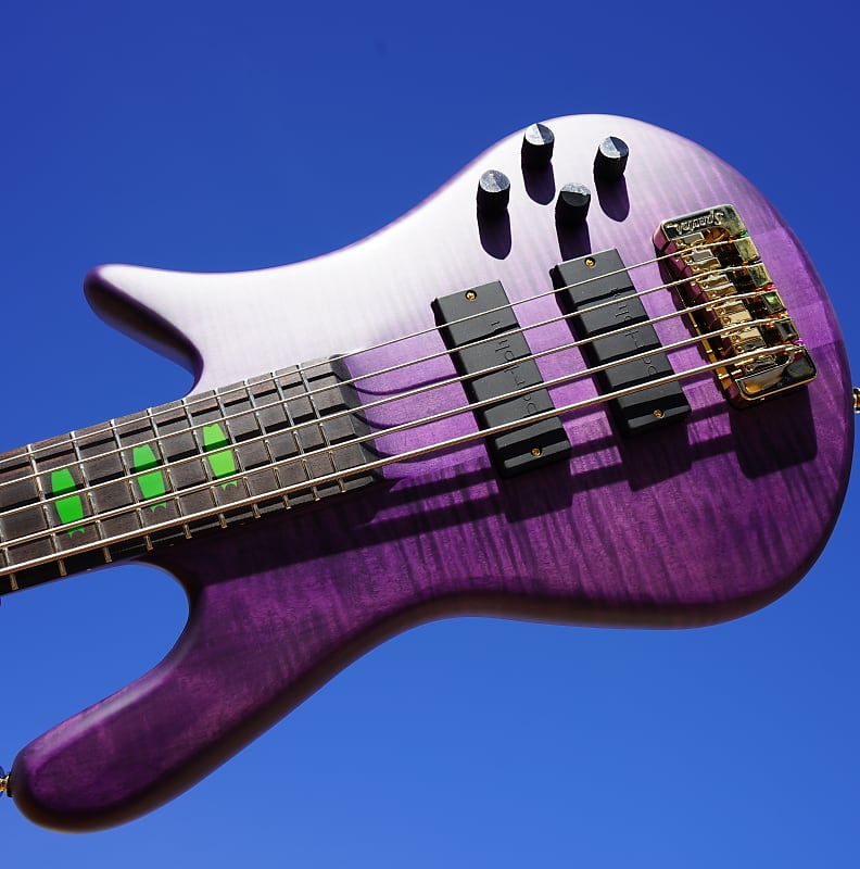 Spector Skyler Acord Signature Violet Stain Finish 5-String | Reverb