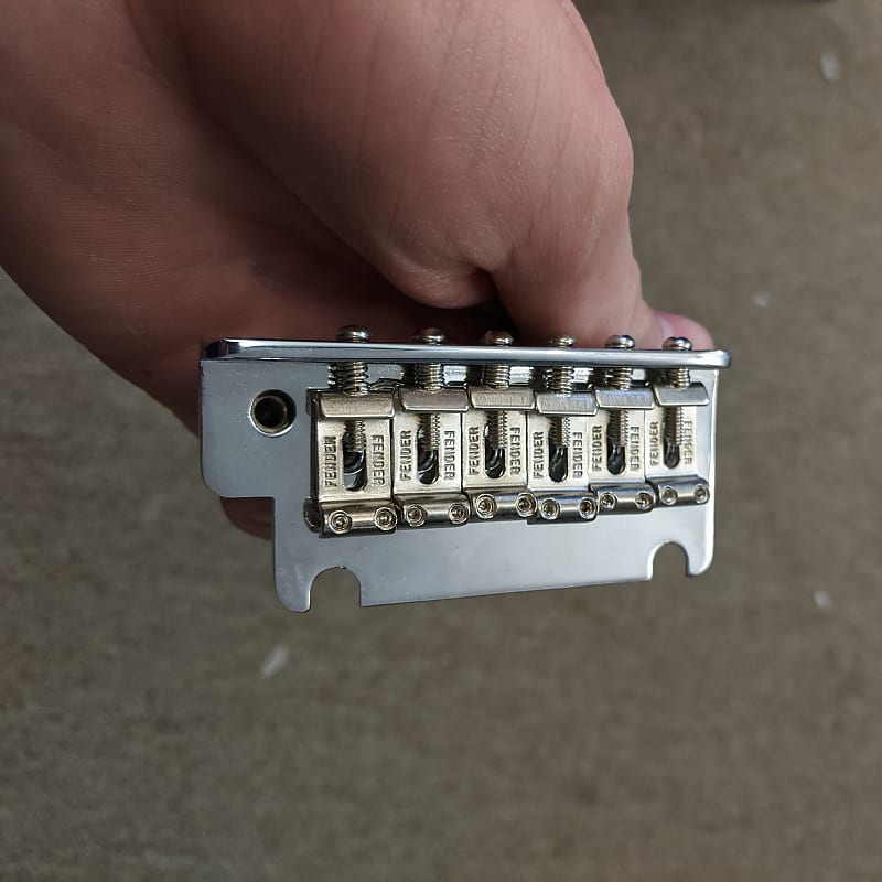 Fender Vintage Style Strat Tremolo Bridge Nickel and Chrome | Reverb