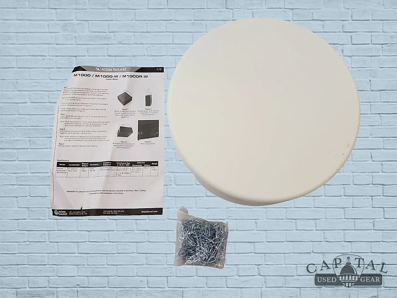 8" Sound Masking Speaker w/ 4W Transformer and Round | Reverb