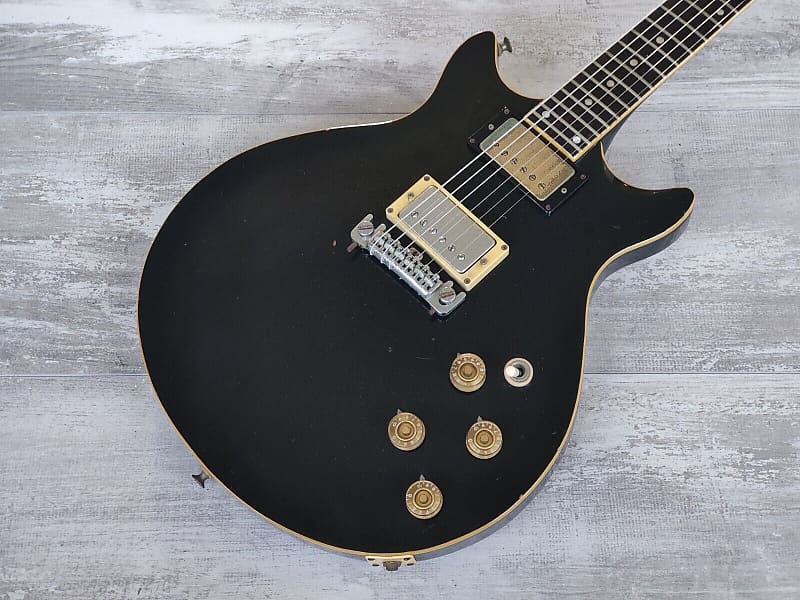 1977 Greco Japan MR-800 "Mick Ralphs" Double Cutaway (Black) | Reverb