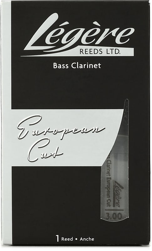 Legere LGBCE-3 European Cut Bass Clarinet Reed - 3.0 | Reverb
