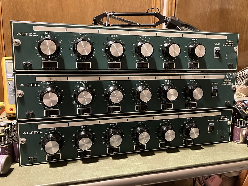 Altec 1599A (serviced) discrete 6 channel mixer without plug | Reverb