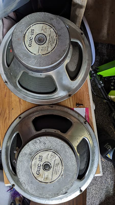 Celestion G12C-125 Late 70's/Early 80's pair | Reverb UK