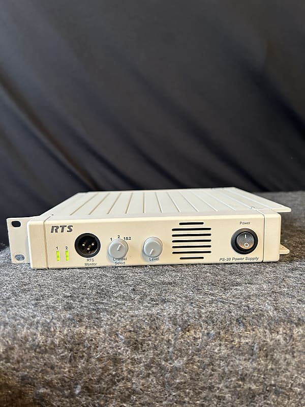 RTS Telex PS-20 Two-Wire Intercom Power Supply w/ Rack Mounts | Reverb