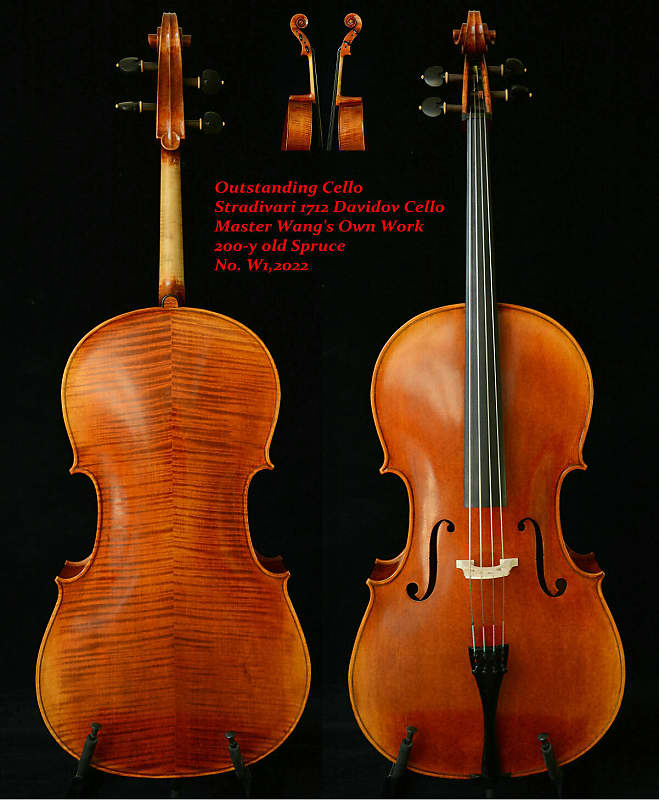 Outstanding Sound Cello Stradivari 1712 Davidov Cello | Reverb UK