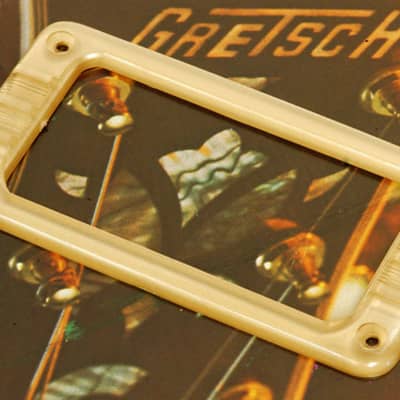 Gretsch Silver Electromatic Pickup Ring Bezel with Mounting | Reverb