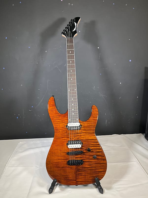 Used Dean MD24FM TGE 2020 - Tiger Eye Flame Maple electric | Reverb