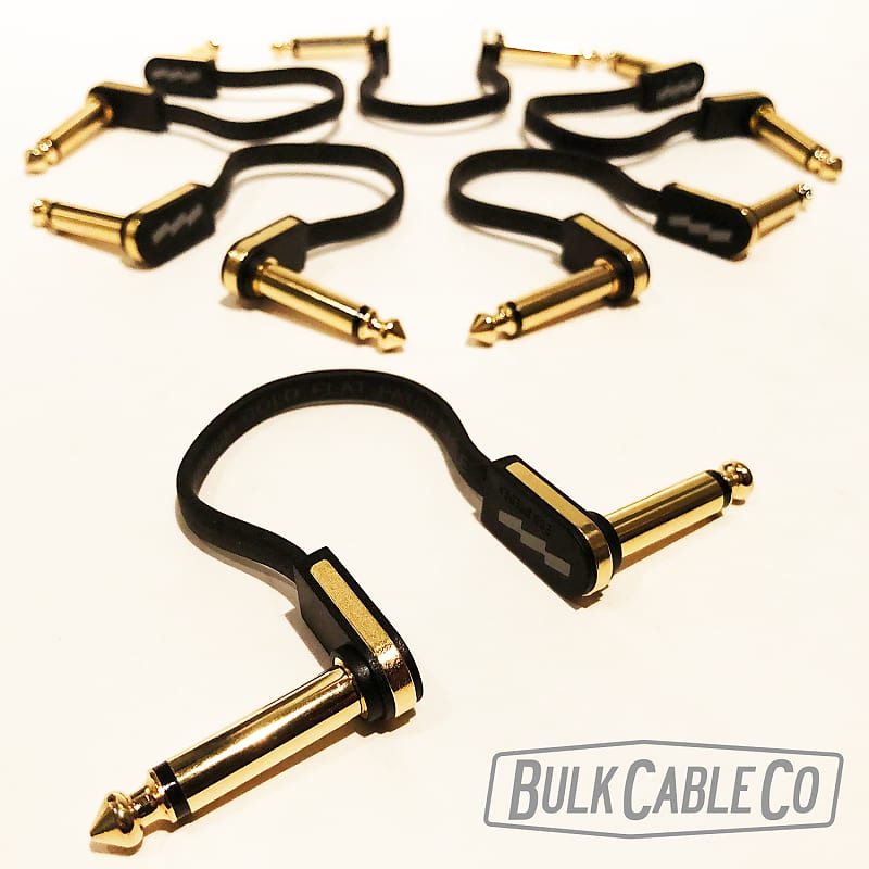 EBS Flat Patch Cable - Six Pack - 4" Length - PG-10 Deluxe - | Reverb