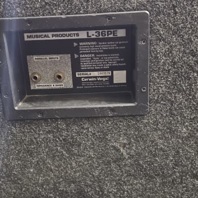 Cerwin-Vega L-36PE Subwoofer Grey pair | Reverb