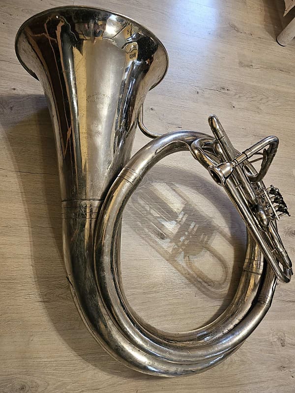 Helicon Bb Tuba Soviet 3 Valves Brass Pipe Wind Instrument | Reverb UK