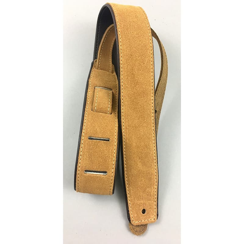 Henry Heller 2" Sued Strap W/ Leather Piping | Reverb