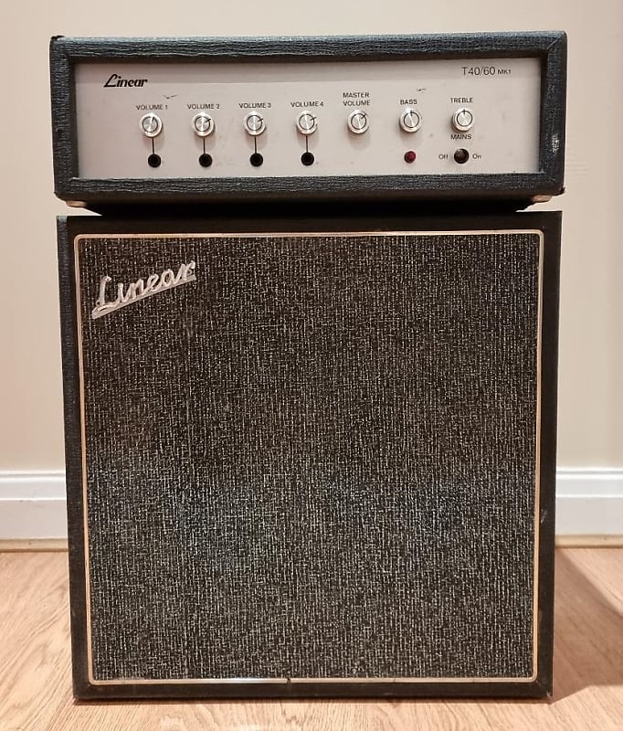 Vintage Linear T40/60 MK1 Amp and Speaker 1970s | Reverb