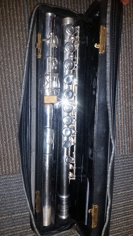 Vintage Selmer professional silver open-hole flute for sale! | Reverb