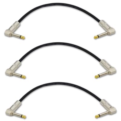 Guitar Patch Cables Right Angle 12 Inch 30Cm 1/4 Instrument | Reverb