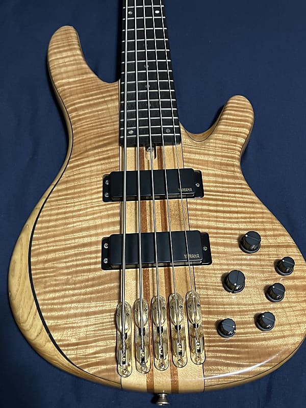 Yamaha TRB5PII 5-String Bass 90s - Natural w/ Flame Maple Top | Reverb