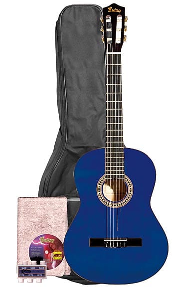 Monterey MC-139 Full Size Classical Guitar Pack - Blue | Reverb