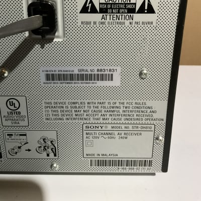 Sony STR-DH810 100x7 Watt Multichannel Receiver with HDMI | Reverb