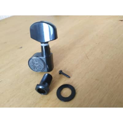 Left handed set of 6 black Wilkinson machine heads with | Reverb