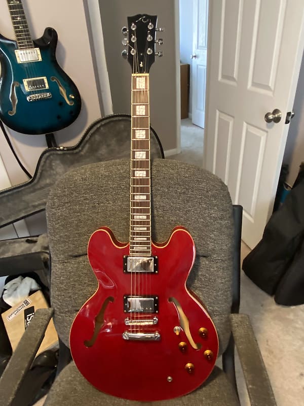 Epiphone ES 335 / Dot 2007 - Cherry Red Transparent | Reverb