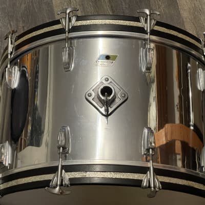 1970's Ludwig Quadra-Plus Chrome Over Wood 13/14/15/16/18/24 | Reverb