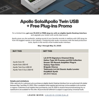 Universal Audio Apollo Twin X Duo Heritage Edition USB 3.0 | Reverb