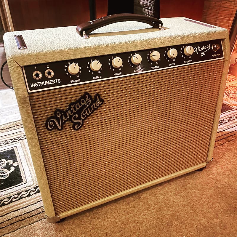 Vintage Sound “Vintage 20” Blonde Hand-Wired Princeton Reverb | Reverb