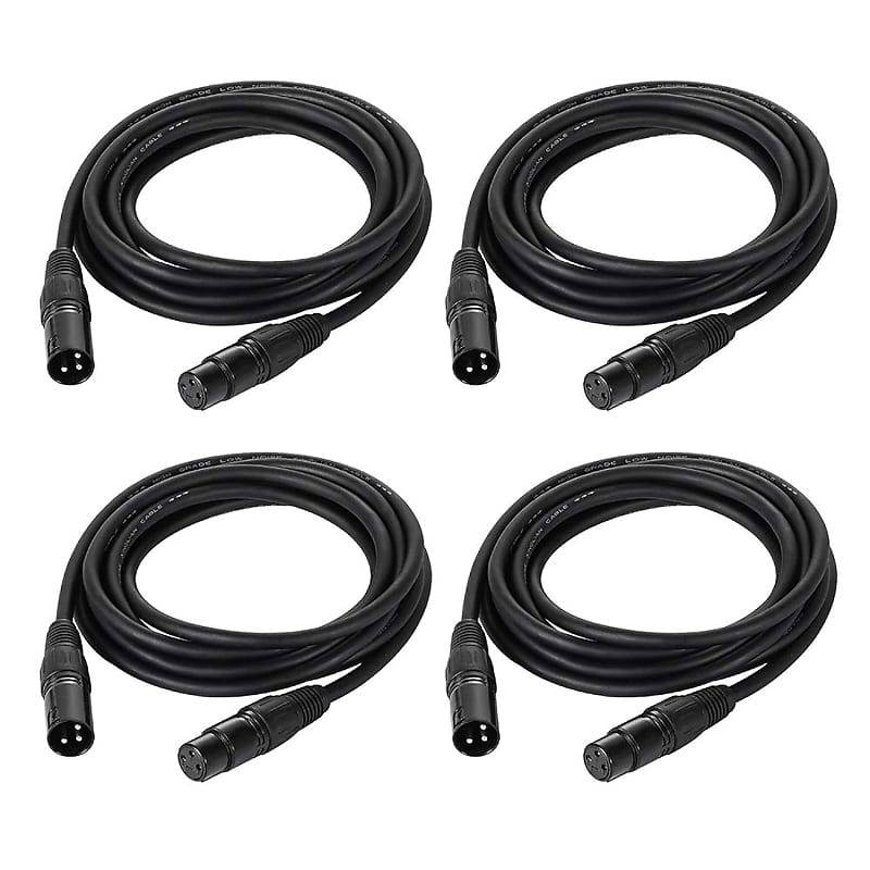 10Ft / 3.04M Dmx Cable, 4 Packs 3 Pin Dmx Cables Dmx Wires, | Reverb