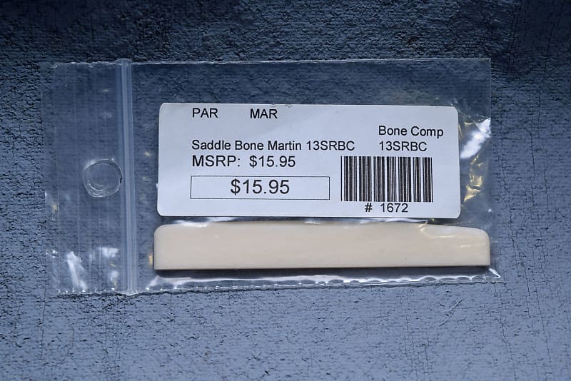 Martin Bone Compensated Saddle 13SRBC, NOS | Reverb