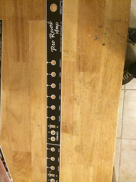 Repro faceplate for BF Fender Pro Reverb amp FEI 1964-65 | Reverb