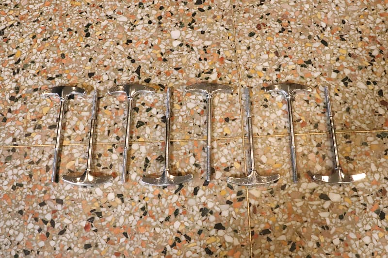 Ludwig USA 4" Chrome T Rods 8pk Vintage 1960's -70's | Reverb