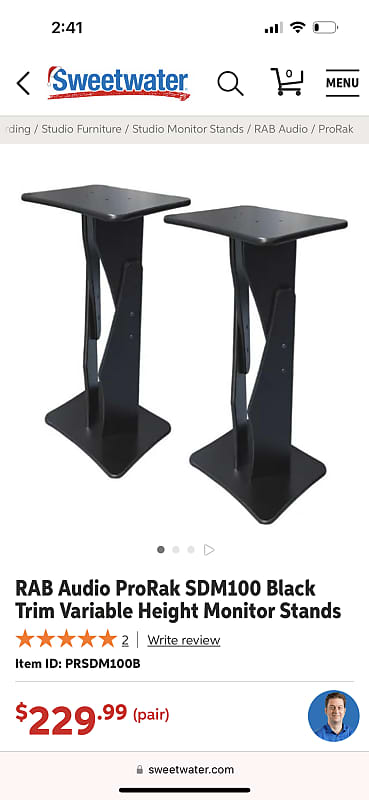 RAB ProRak SDM100 Black | Reverb