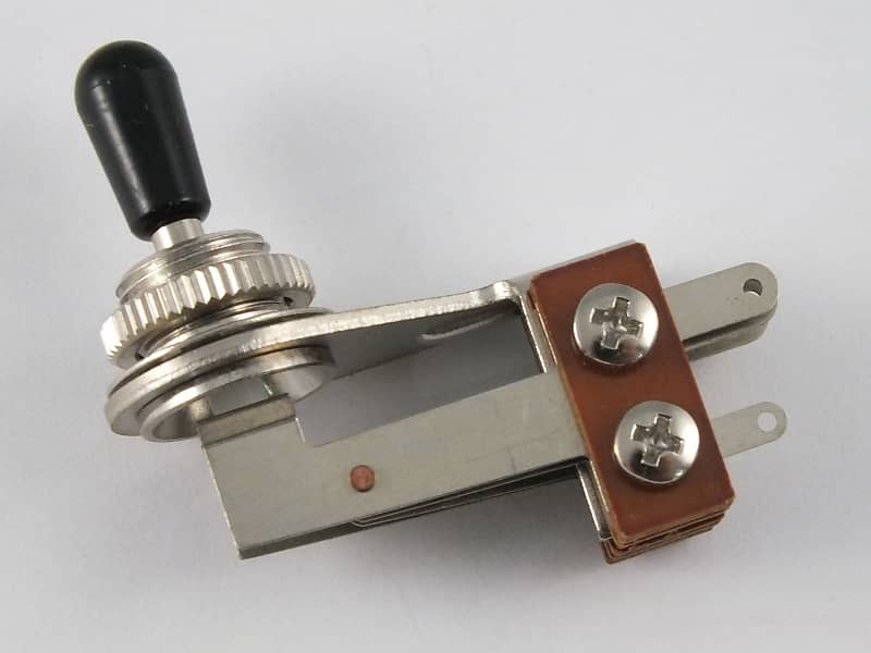 Right Angle 3 Way Toggle Switch with Black Tip for Les Paul | Reverb