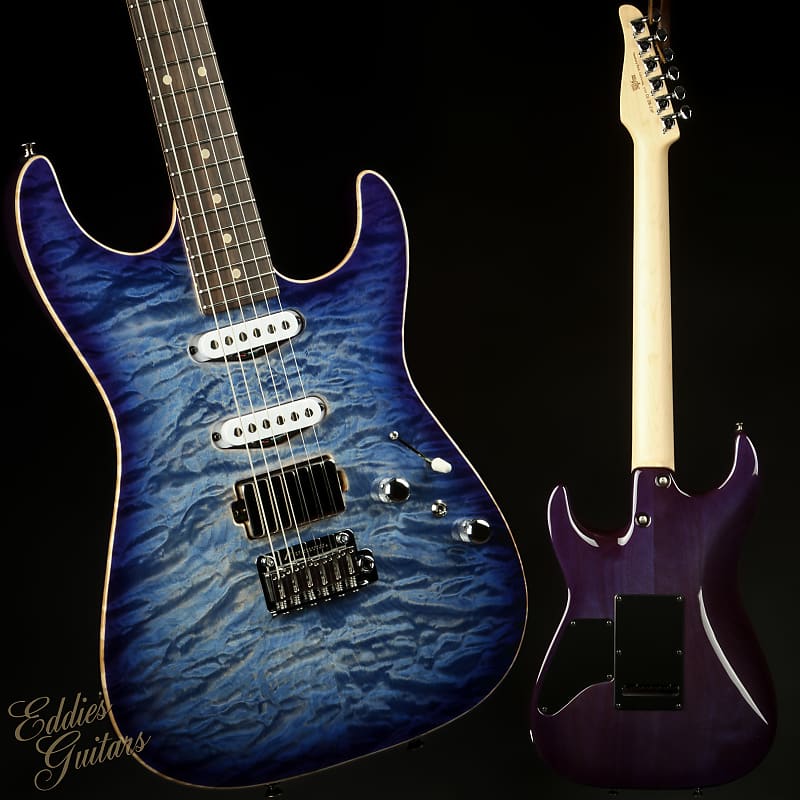 Tom Anderson Drop Top - Natural Jacks Blue Burst | Reverb UK