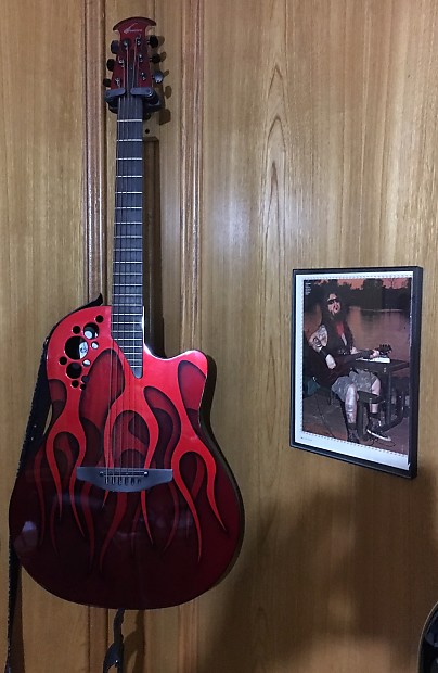 Ovation GCXT Flame Wine Red Flame 102 0f 200 | Reverb